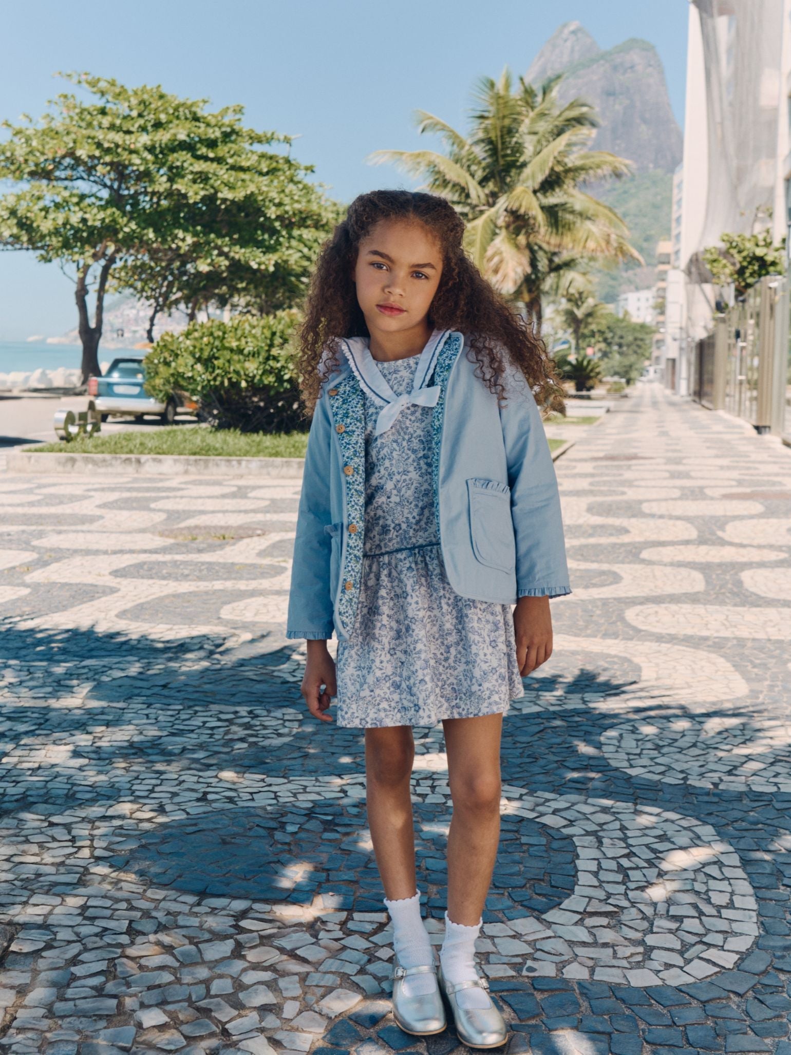 Aranda Girl Dress, Openwork Socks & Mary Jane Shoes Outfit Bundle | La ...