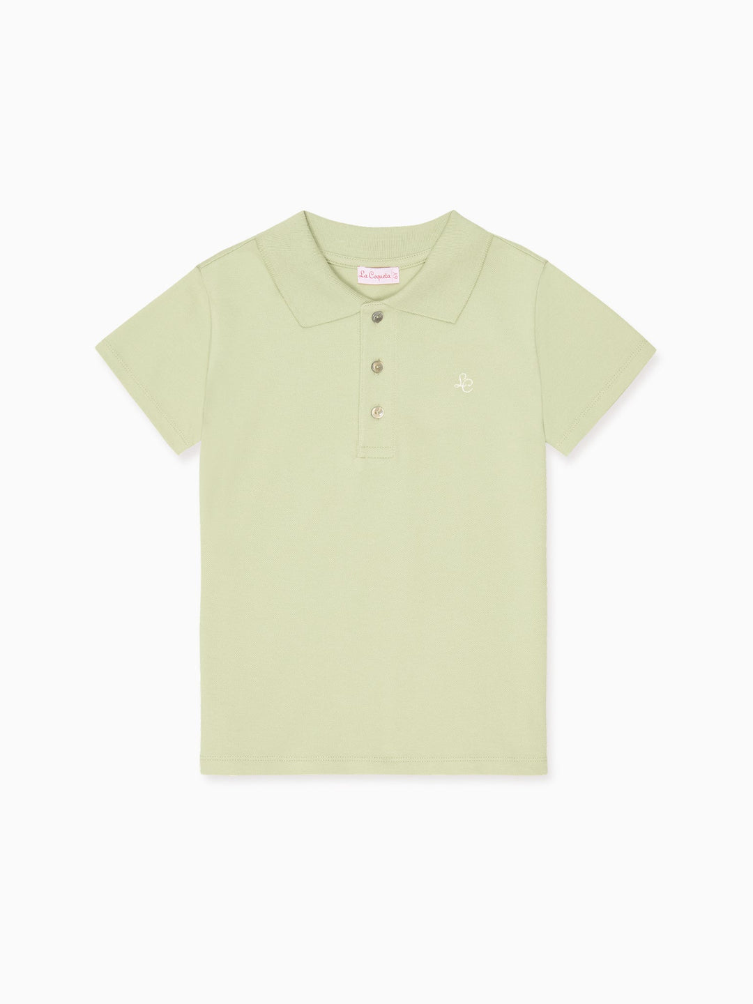 Sage Camilo Boy Polo Shirt | La Coqueta UK – La Coqueta Kids
