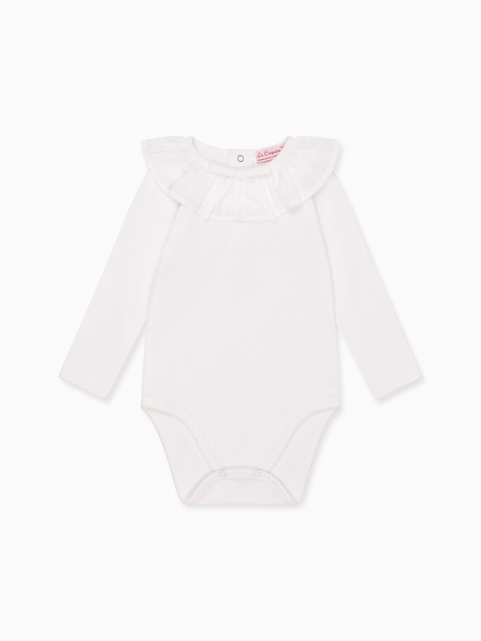 White Laya Baby Girl Body Vest – La Coqueta Kids