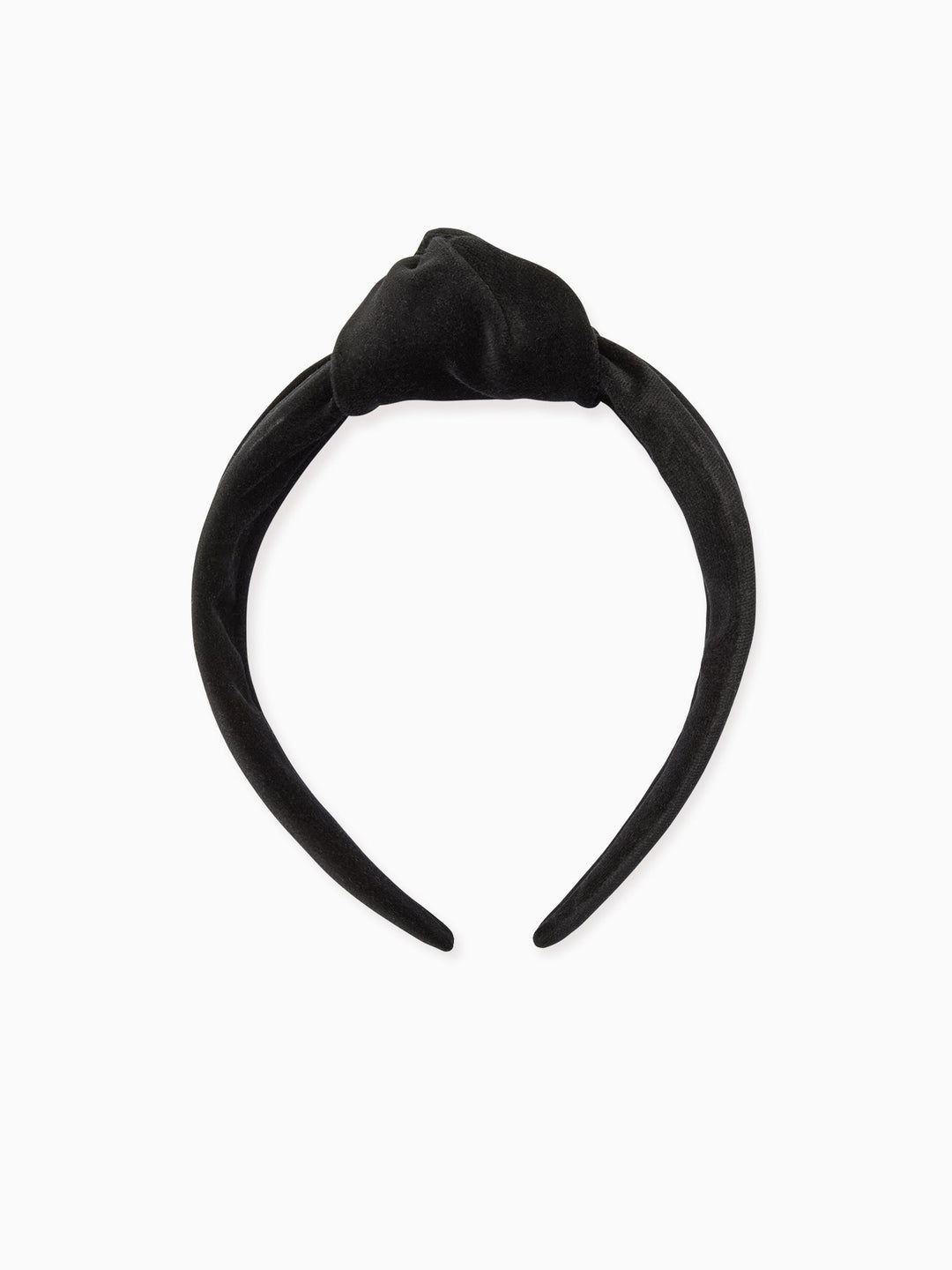 Black Velvet Girl Top Knot Headband | Girl Accessories | La Coqueta Kids
